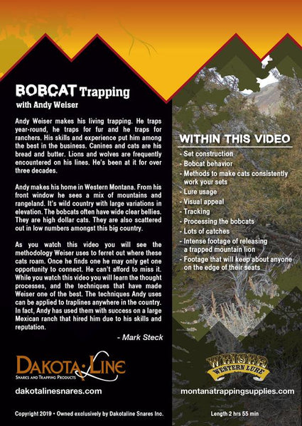Bobcat Trapping with Andy Weiser – Southern Snares & Supply