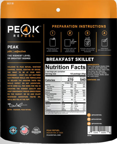 Peak Refuel Breakfast Skillet – Southern Snares & Supply